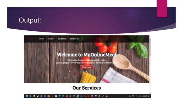 Food Ordering System | PPTX