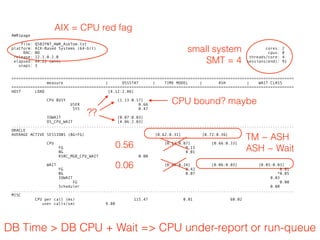 Awr1page - Sanity checking time instrumentation in AWR reports | PPT