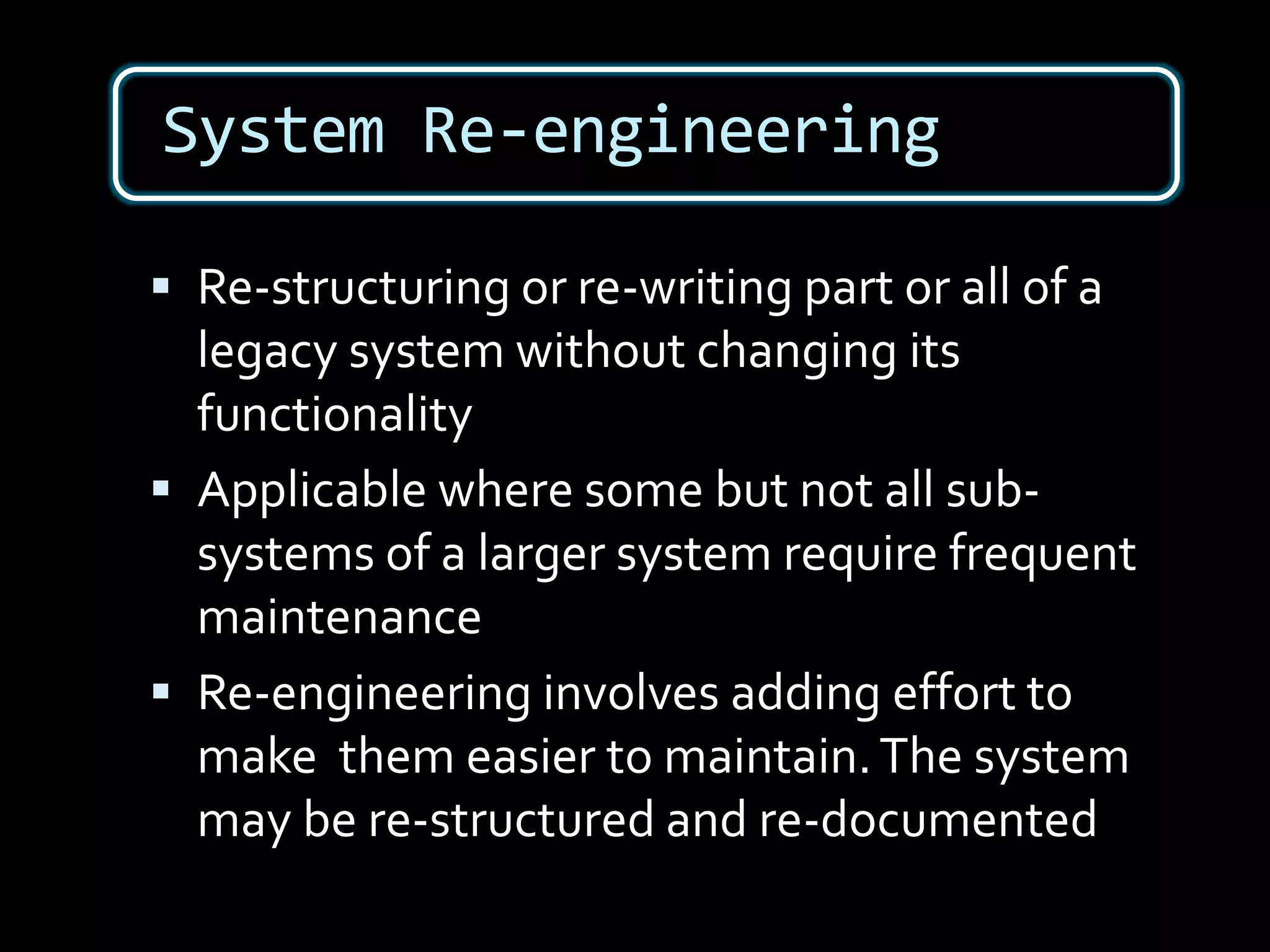 Software Reengineering | PPTX