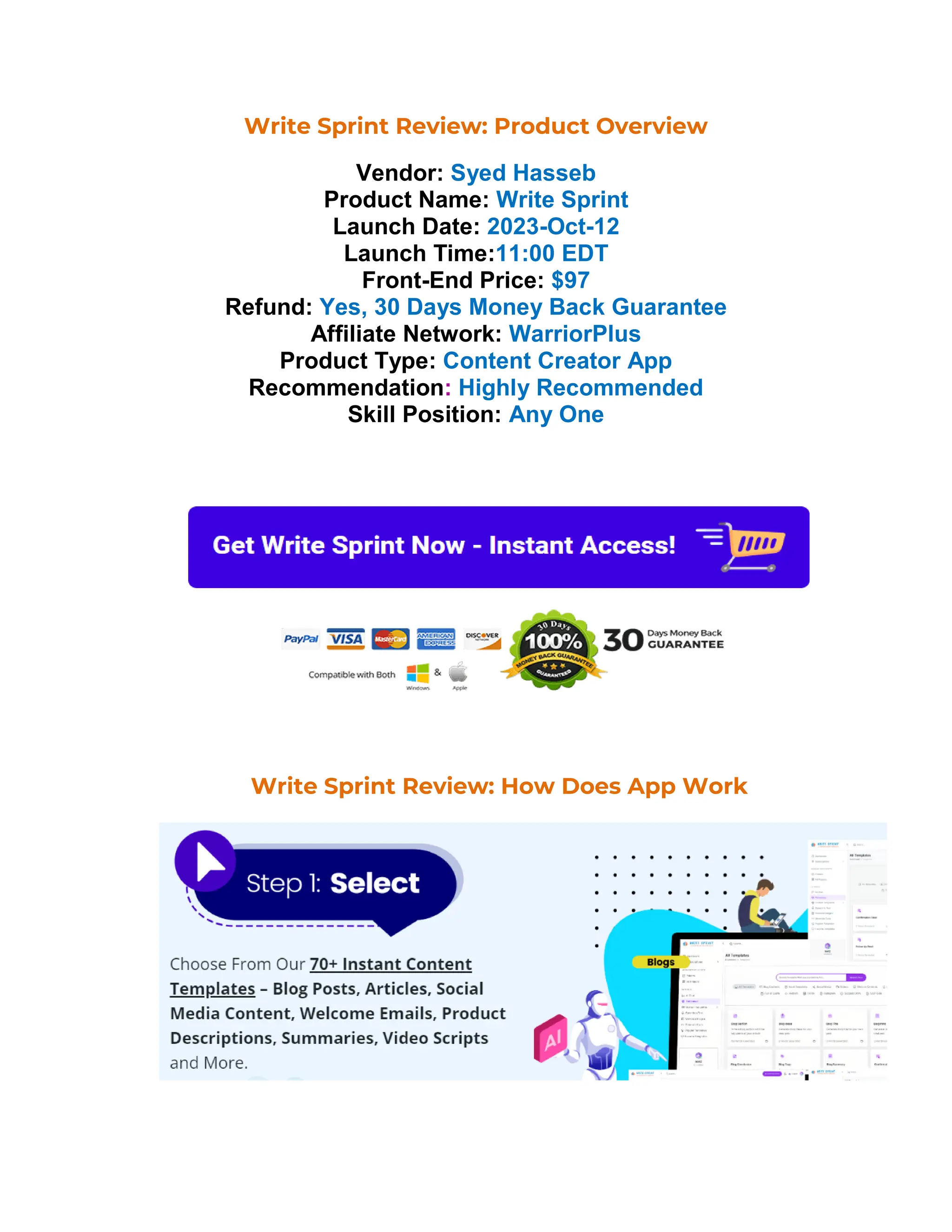 Best AI Powered Content Creator App | PDF