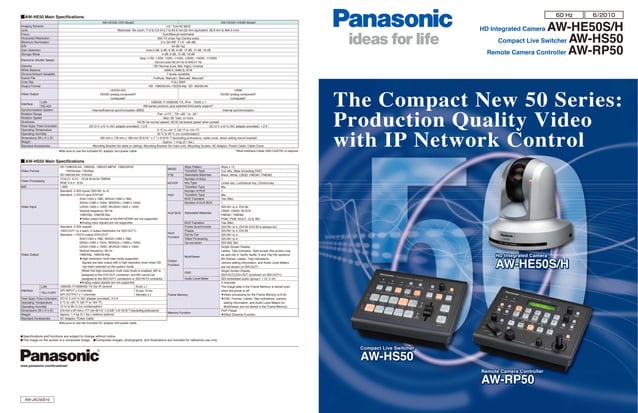 Panasonic AW-RP50 | PPT