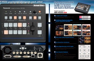 Panasonic AW-RP50 | PDF | Cameras and Camcorders | Consumer Electronics