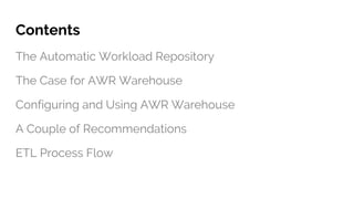 AWR Warehouse - An Introduction (HKOUG) | PPTX