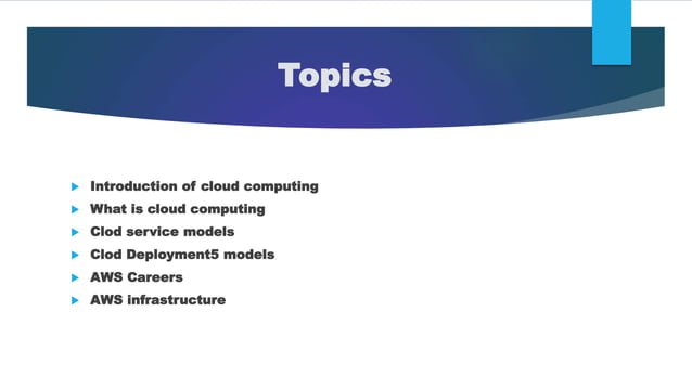 AWS for the beginning is cloud computing | PPT