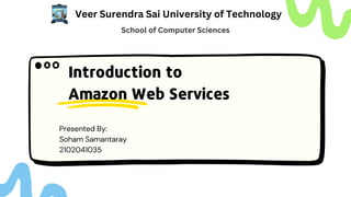 Presentation on Introduction to Amazon Web Services | PPT