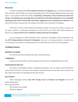 AWS Certification Course with 100% Placement | PDF