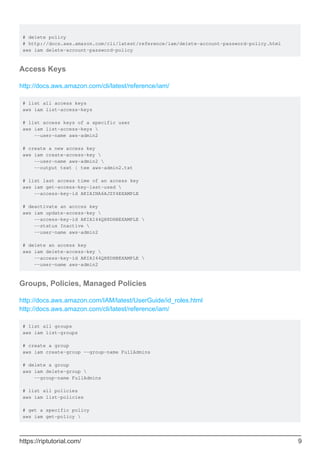 Aws cli | PDF