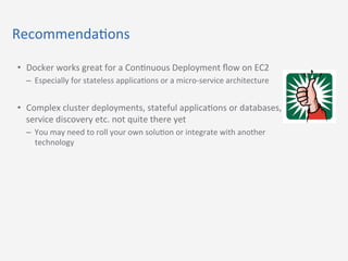 Continuous Integration with Docker on AWS | PPT