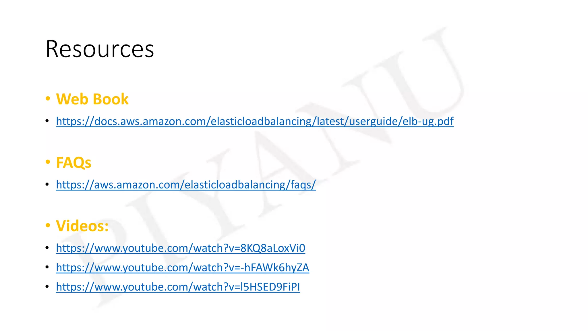 AWS ELB - Fundamentals | PPTX