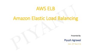 AWS ELB - Fundamentals | PPTX