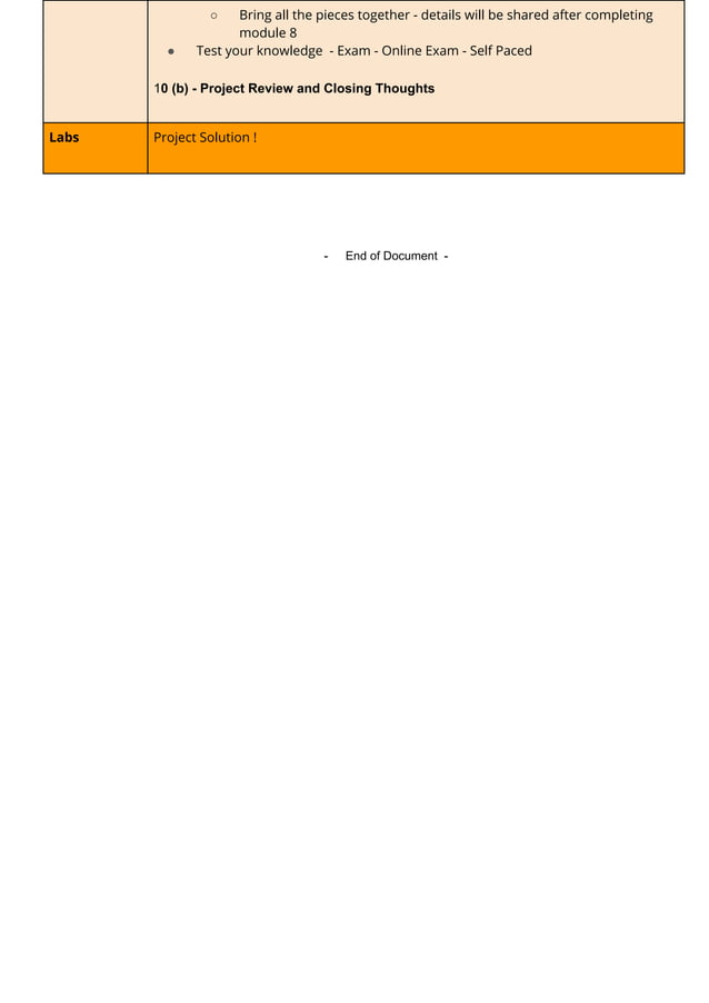 AWS Foundation Course - Outline | PDF