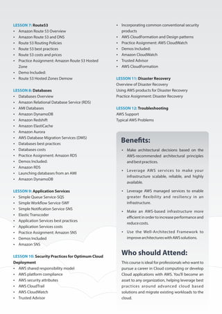 Amazon web services Training | PDF