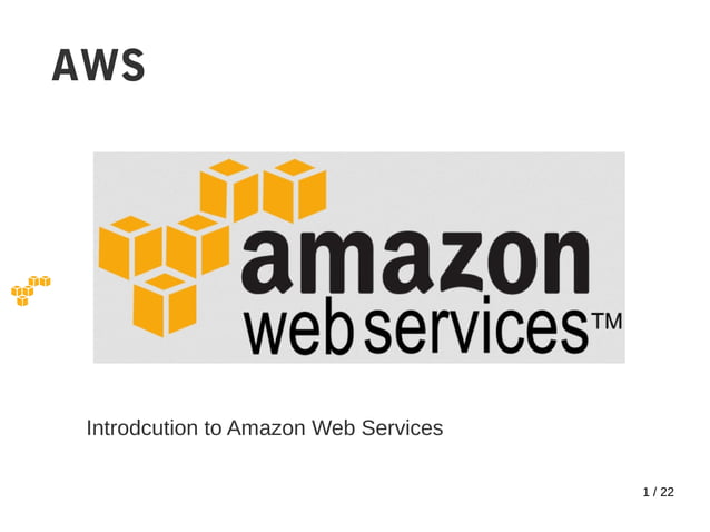 Introduction to AWS | PPT