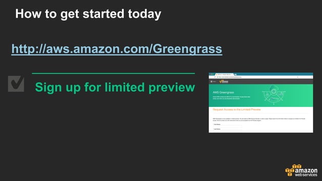 AWS NYC Meetup - May 2017 - "AWS IoT and Greengrass" | PDF