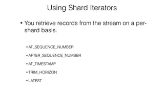 AWS Kinesis - Streams, Firehose, Analytics | PDF | Databases | Computer Software and Applications