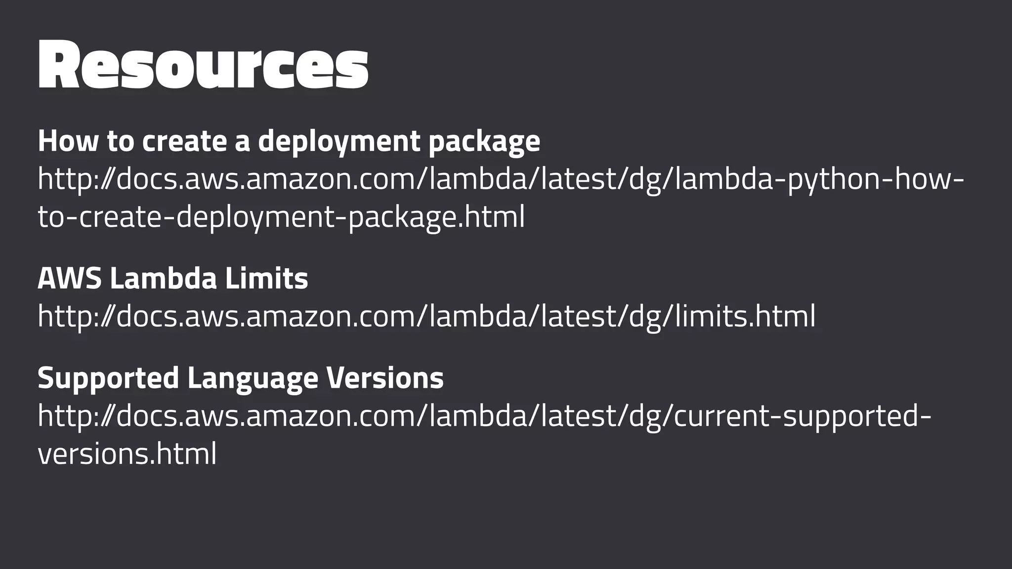Matt Chung (Independent) - Serverless application with AWS Lambda | PPT