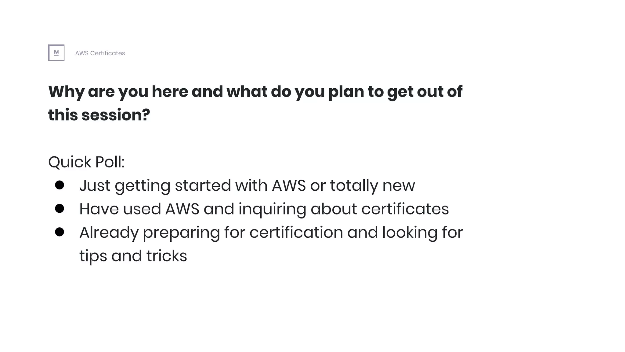 AWS Toronto User Group - One Man's Journey to AWS Solution Architect ...