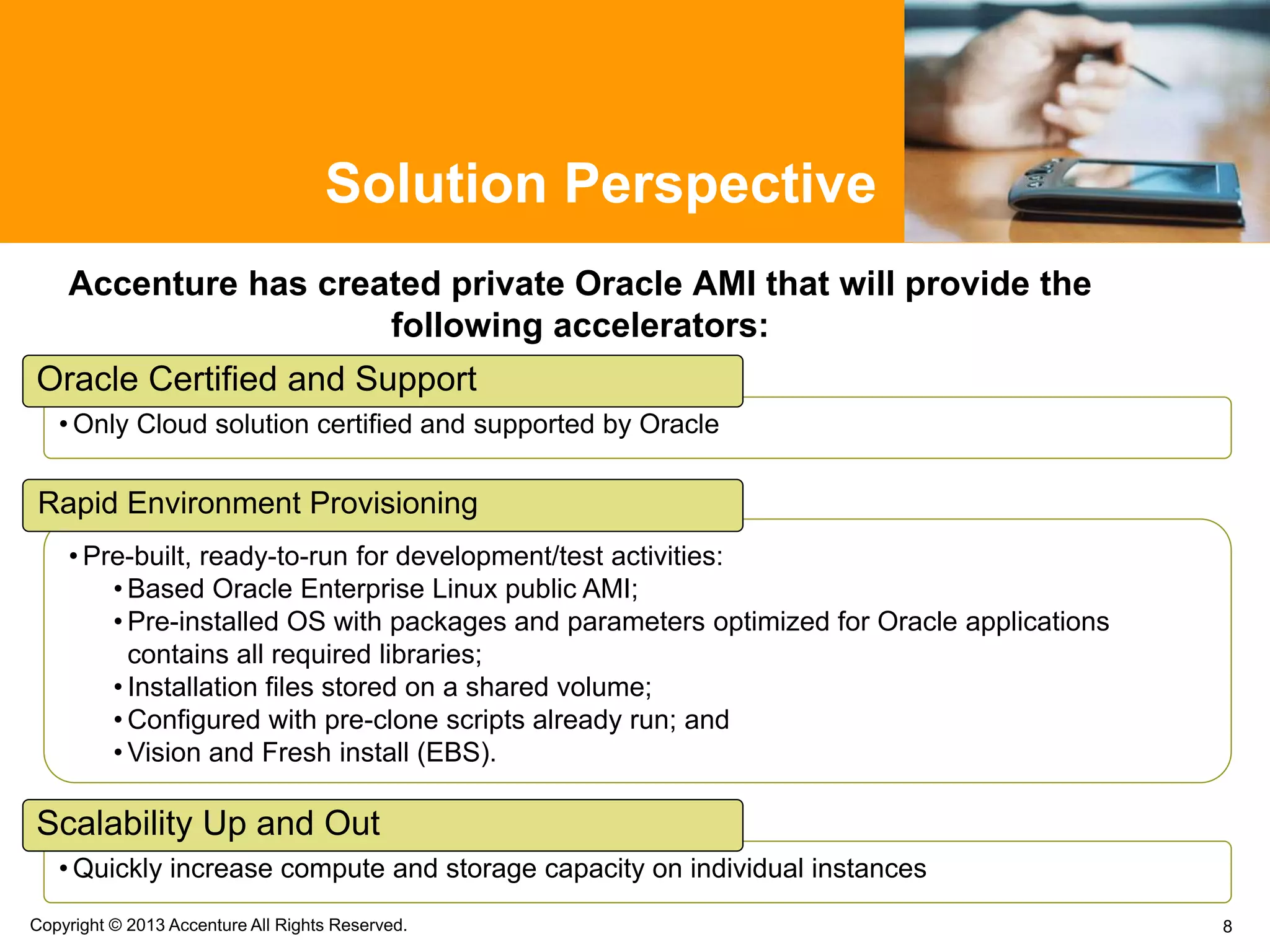 Accenture Oracle on AWS Jumpstart Program | PPTX