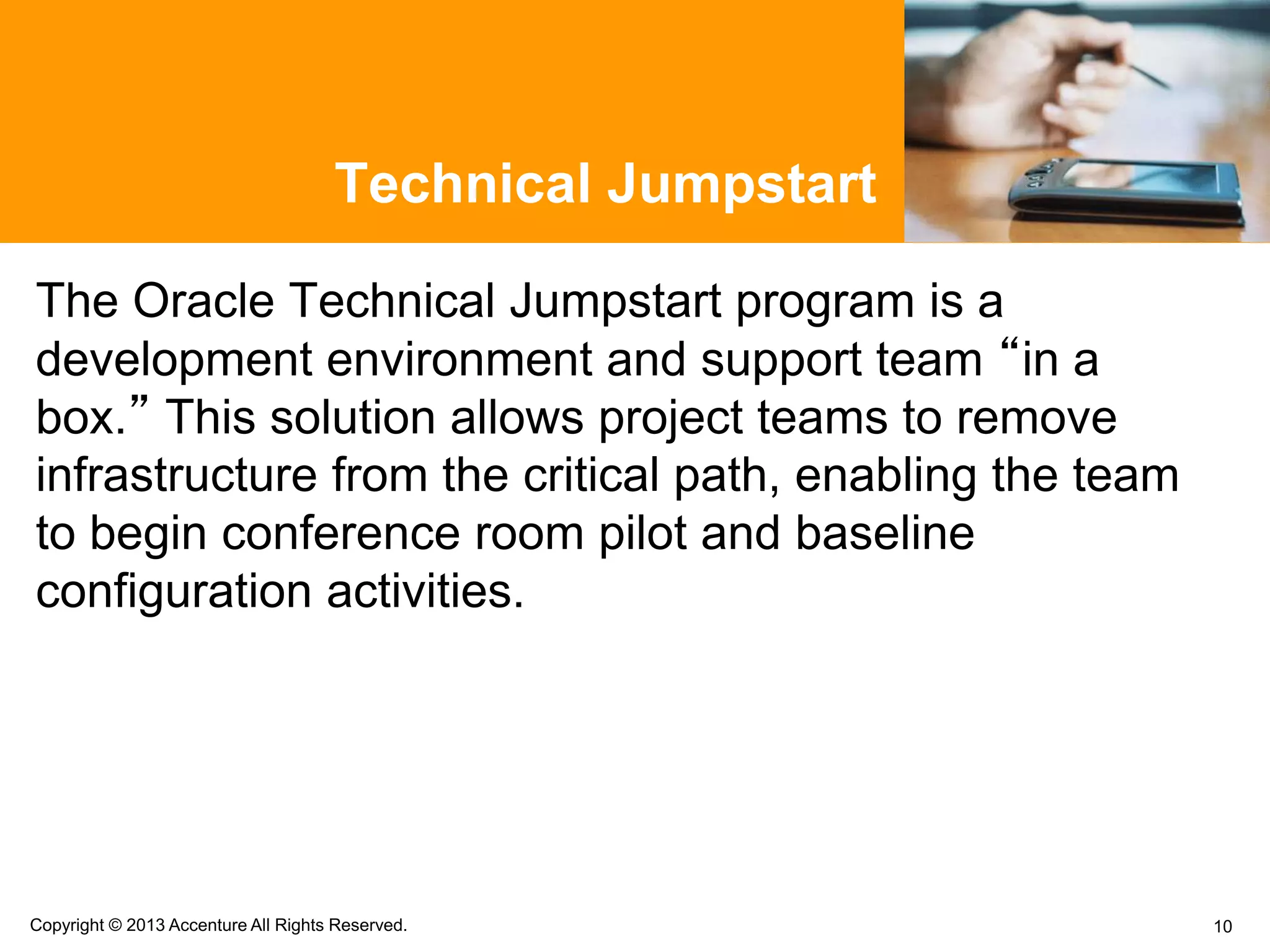 Accenture Oracle on AWS Jumpstart Program | PPTX