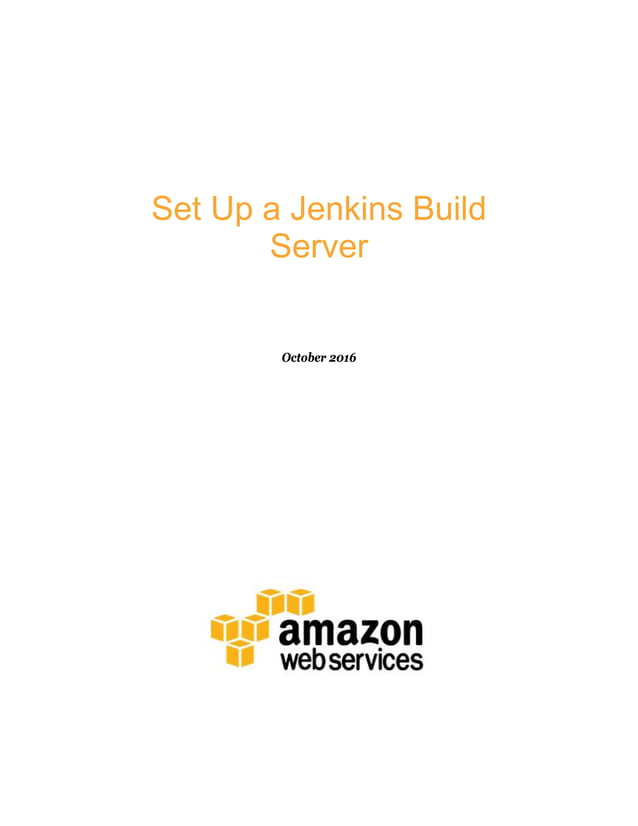 Aws project jenkins-build-server | PDF