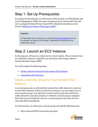 Aws project jenkins-build-server | PDF