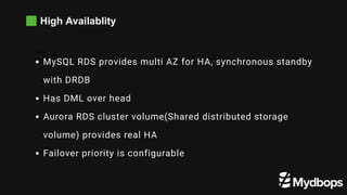 MySQL on AWS RDS | PDF