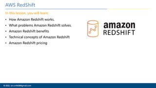 AWS-RedShift The Fundamental for beginner | PPTX