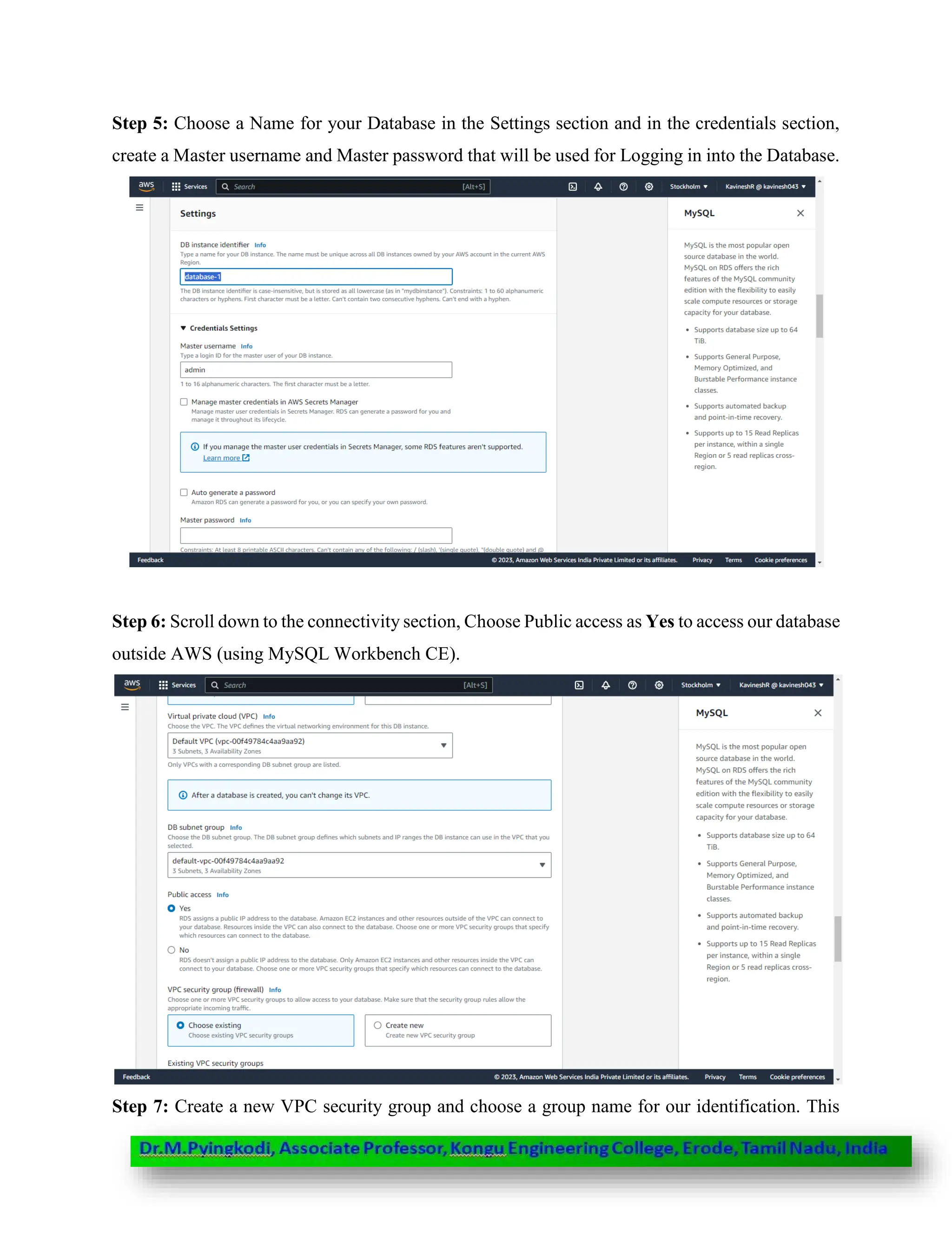 Working With Aws Relational Database Instances Pdf