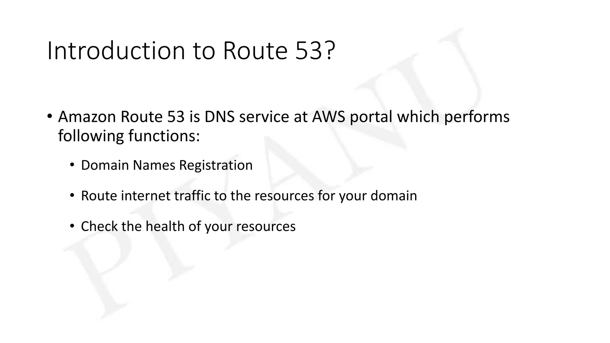AWS Route53 Fundamentals | PPTX
