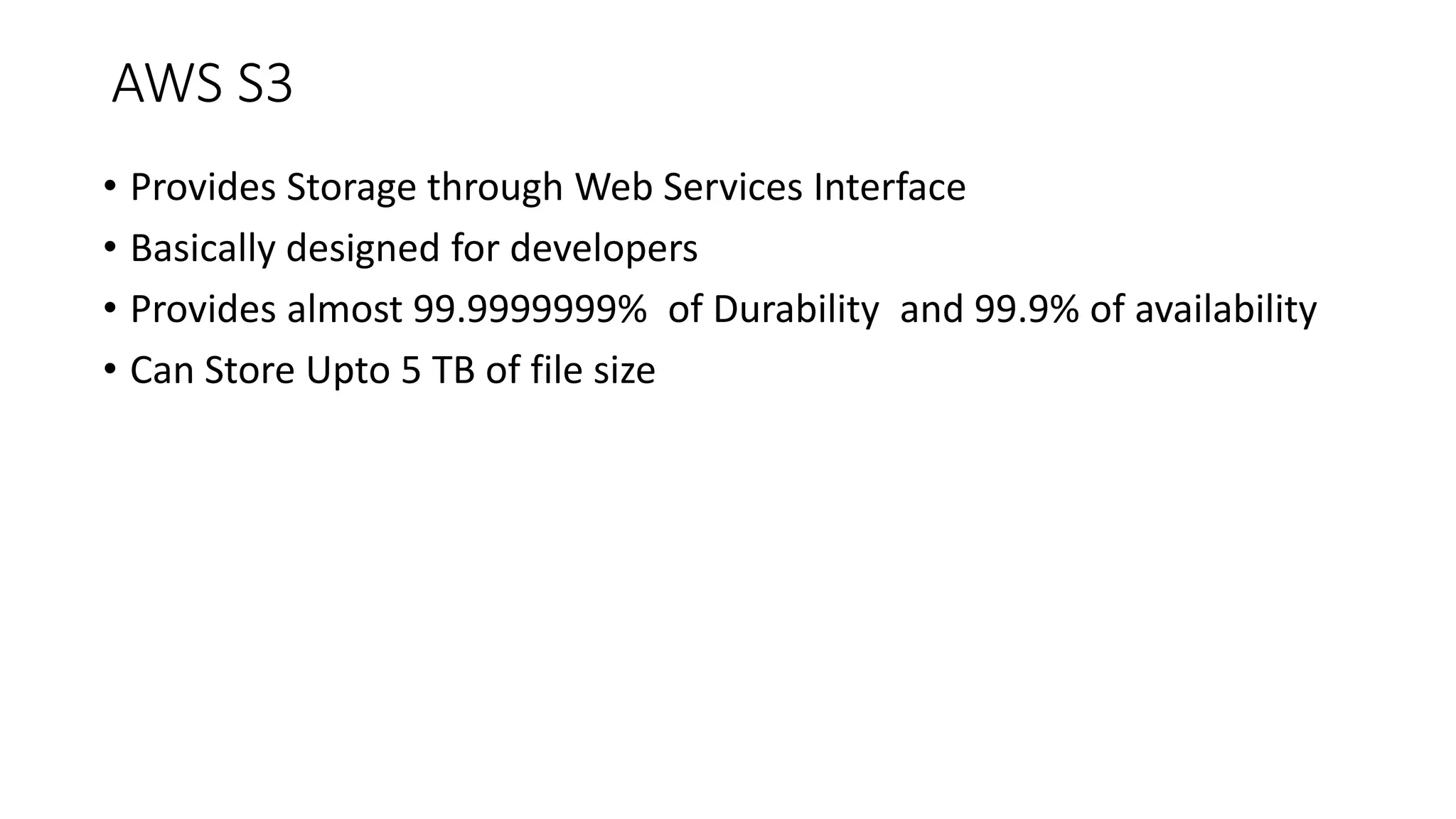 AWS-S3.pptx | Cloud Computing | Internet