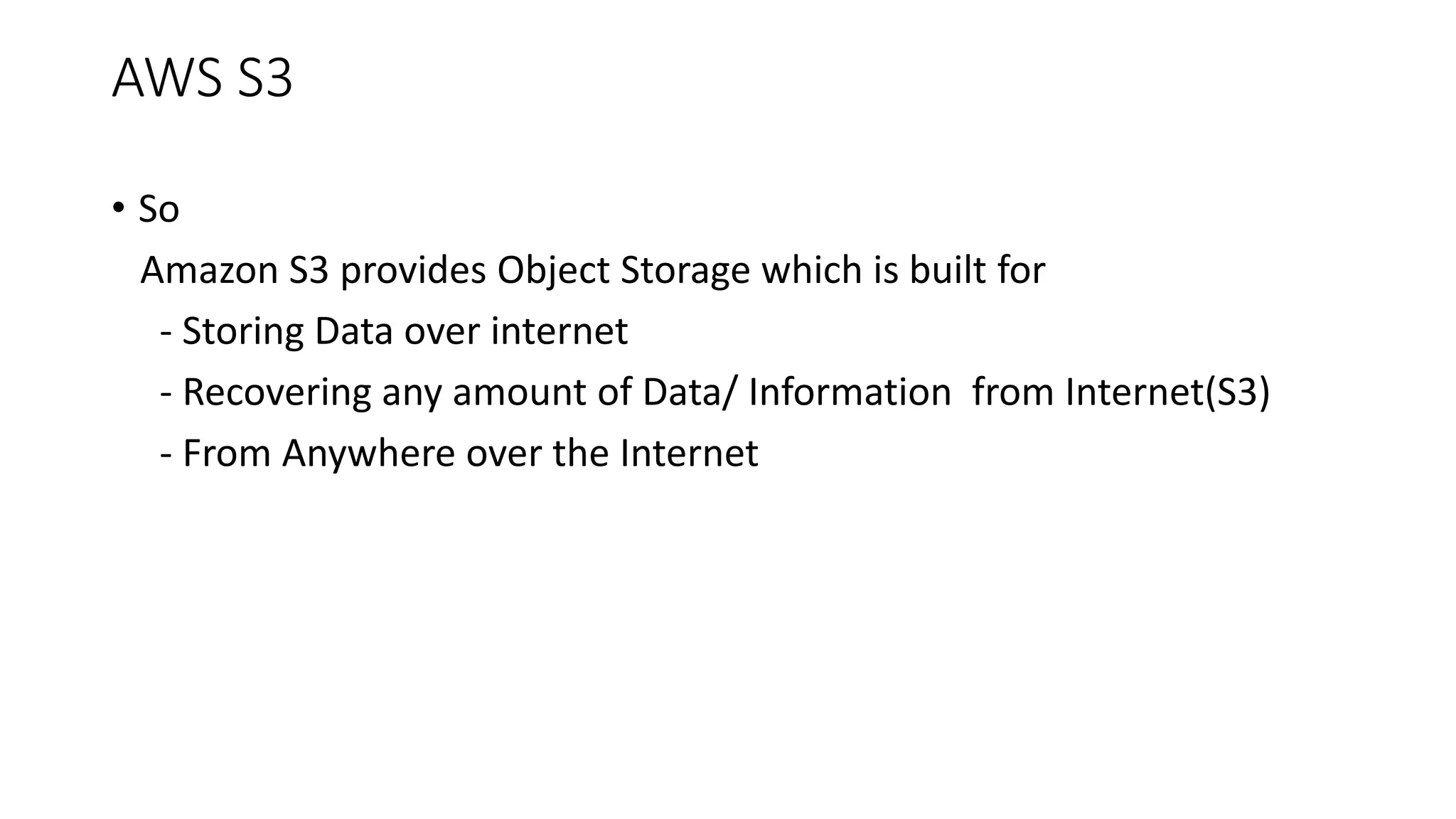 AWS-S3.pptx | Cloud Computing | Internet