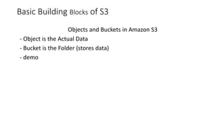 AWS-S3.pptx | Cloud Computing | Internet
