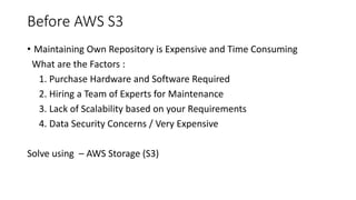 AWS-S3.pptx | Cloud Computing | Internet