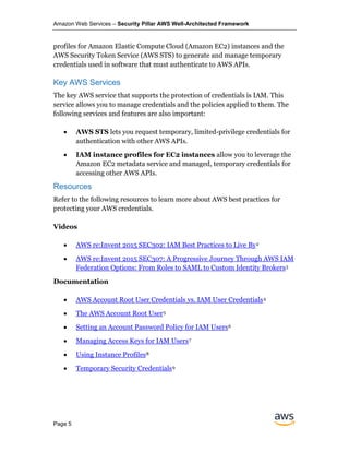 Aws security-pillar | PDF