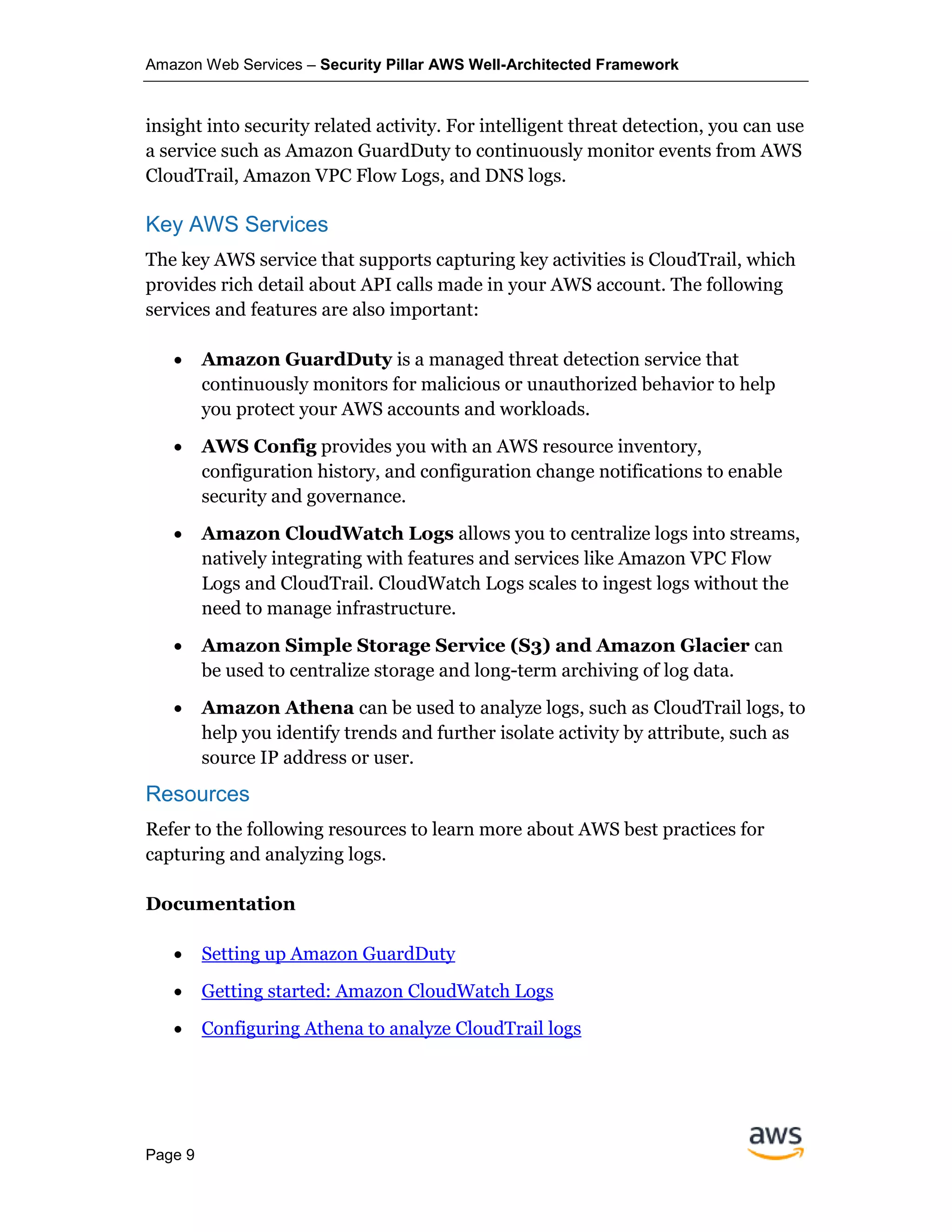 Aws security-pillar | PDF
