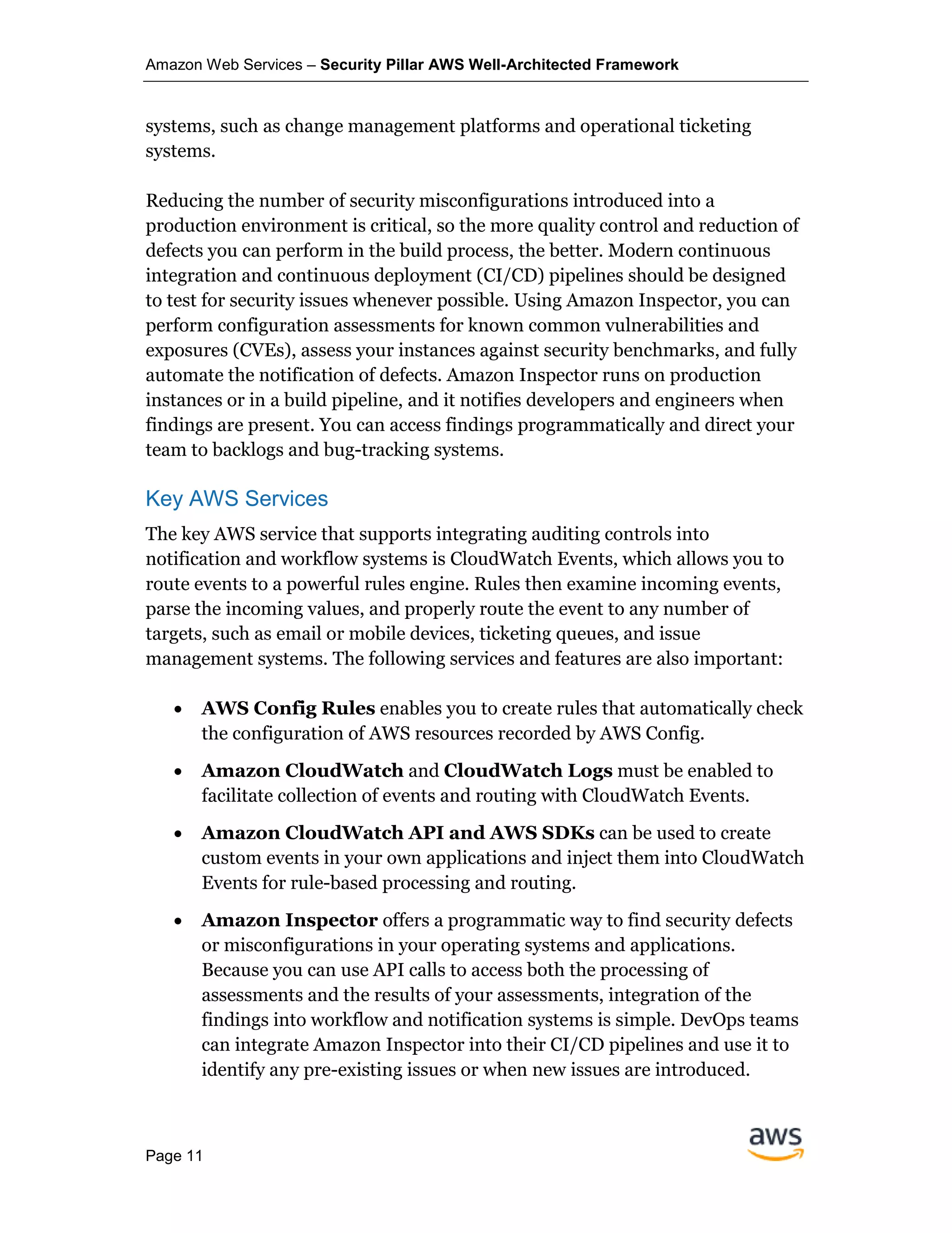 Aws security-pillar | PDF
