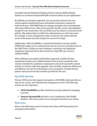Aws security-pillar | PDF