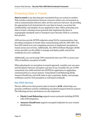 Aws security-pillar | PDF