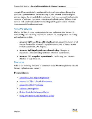 Aws security-pillar | PDF
