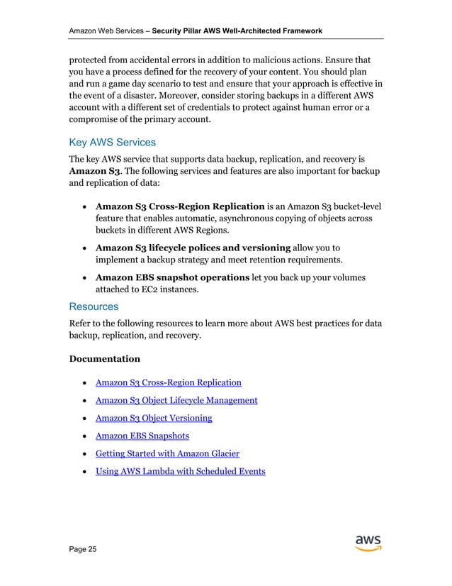 Aws security-pillar | PDF
