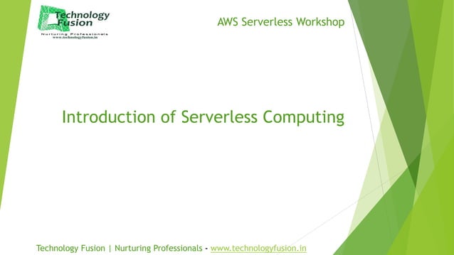 AWS Serverless Introduction (Lambda) | PPT AWS Serverless Introduction (Lambda) | PPT