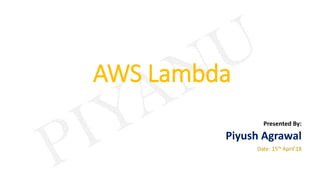 AWS - Lambda Fundamentals | PPTX