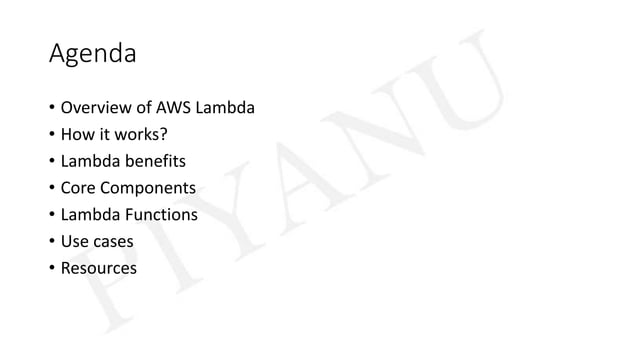 AWS - Lambda Fundamentals | PPT