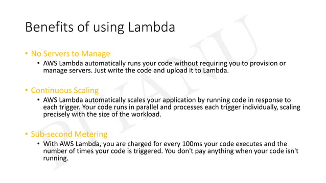 AWS - Lambda Fundamentals | PPT