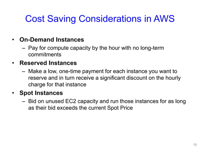 Aws slides | PPT