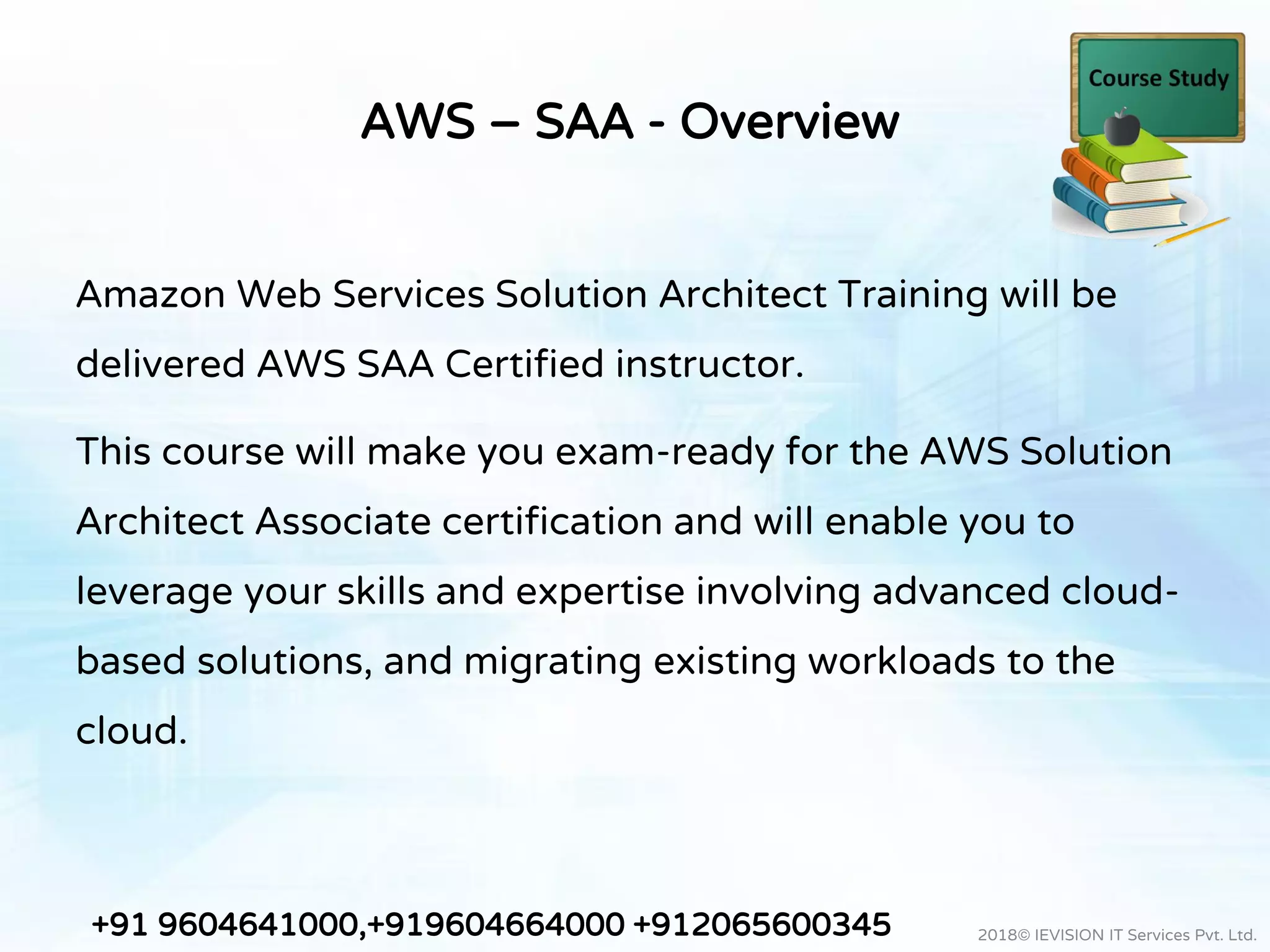 Aws Solution Architect Associate Training Course Aws Certification Ievision Pdf Cloud