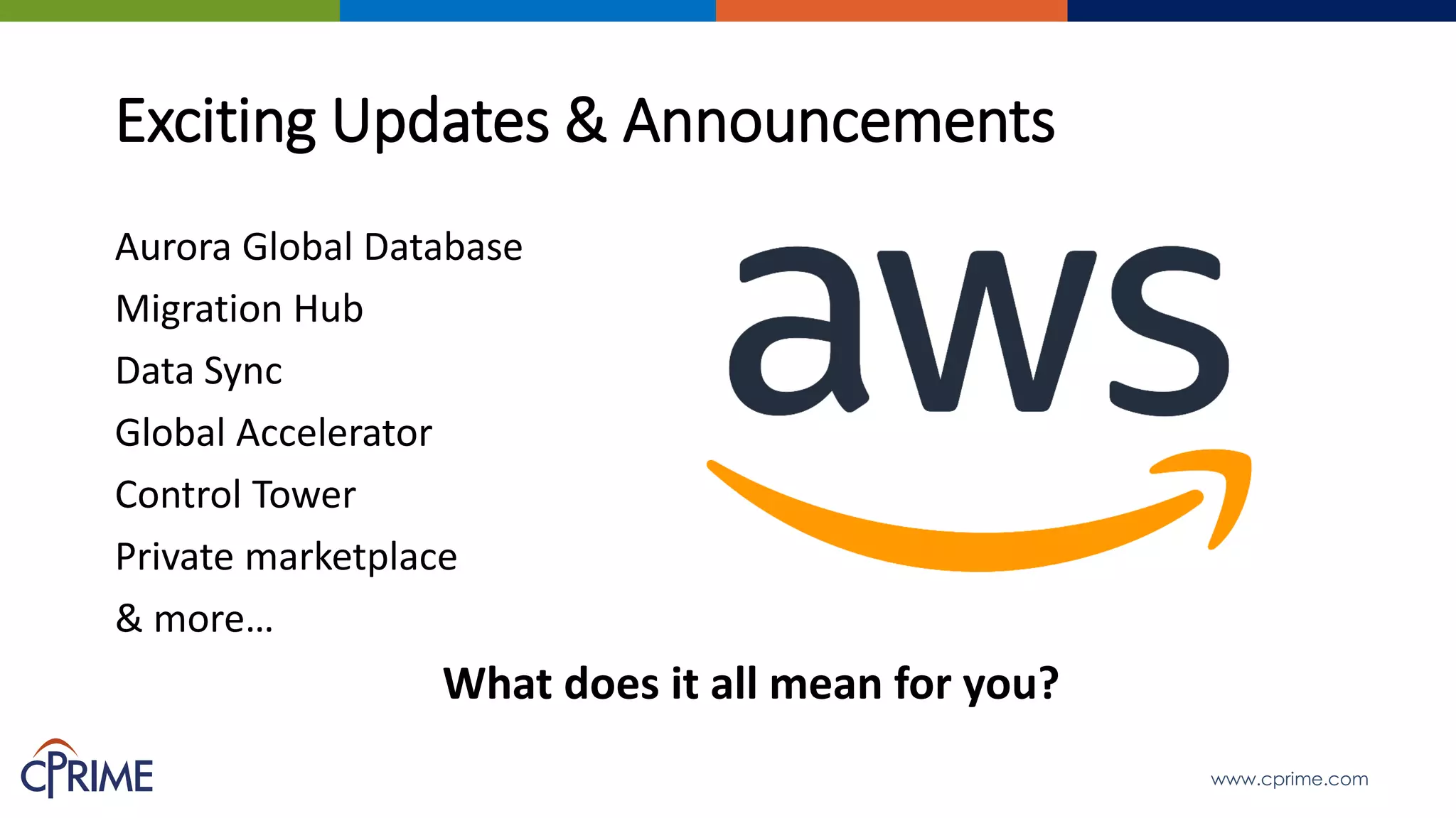 AWS re:Invent 2019 Recap - Expert Virtual Panel - Agile/DevOps/Team Tooling | PPT