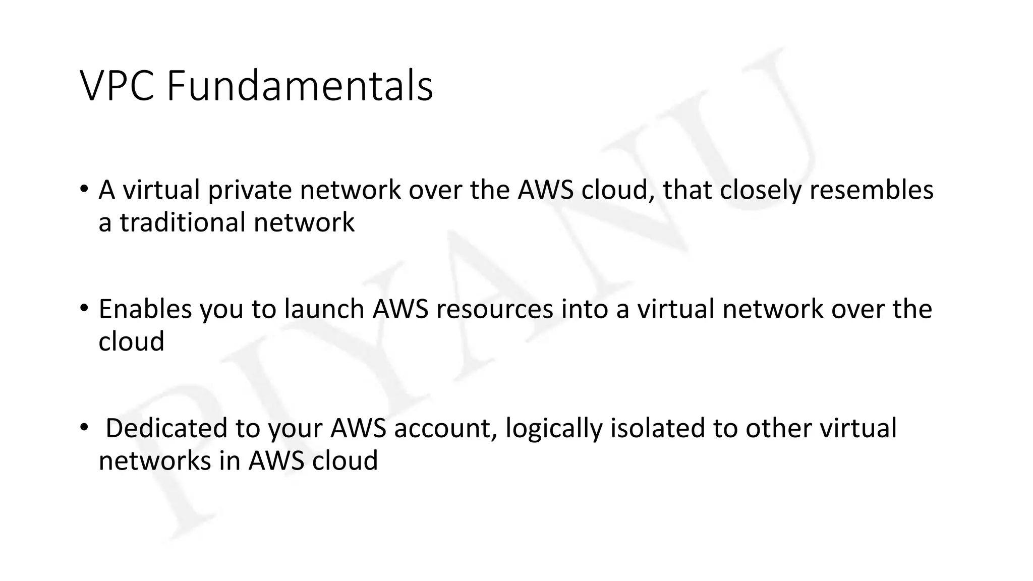 AWS VPC Fundamental | PPTX