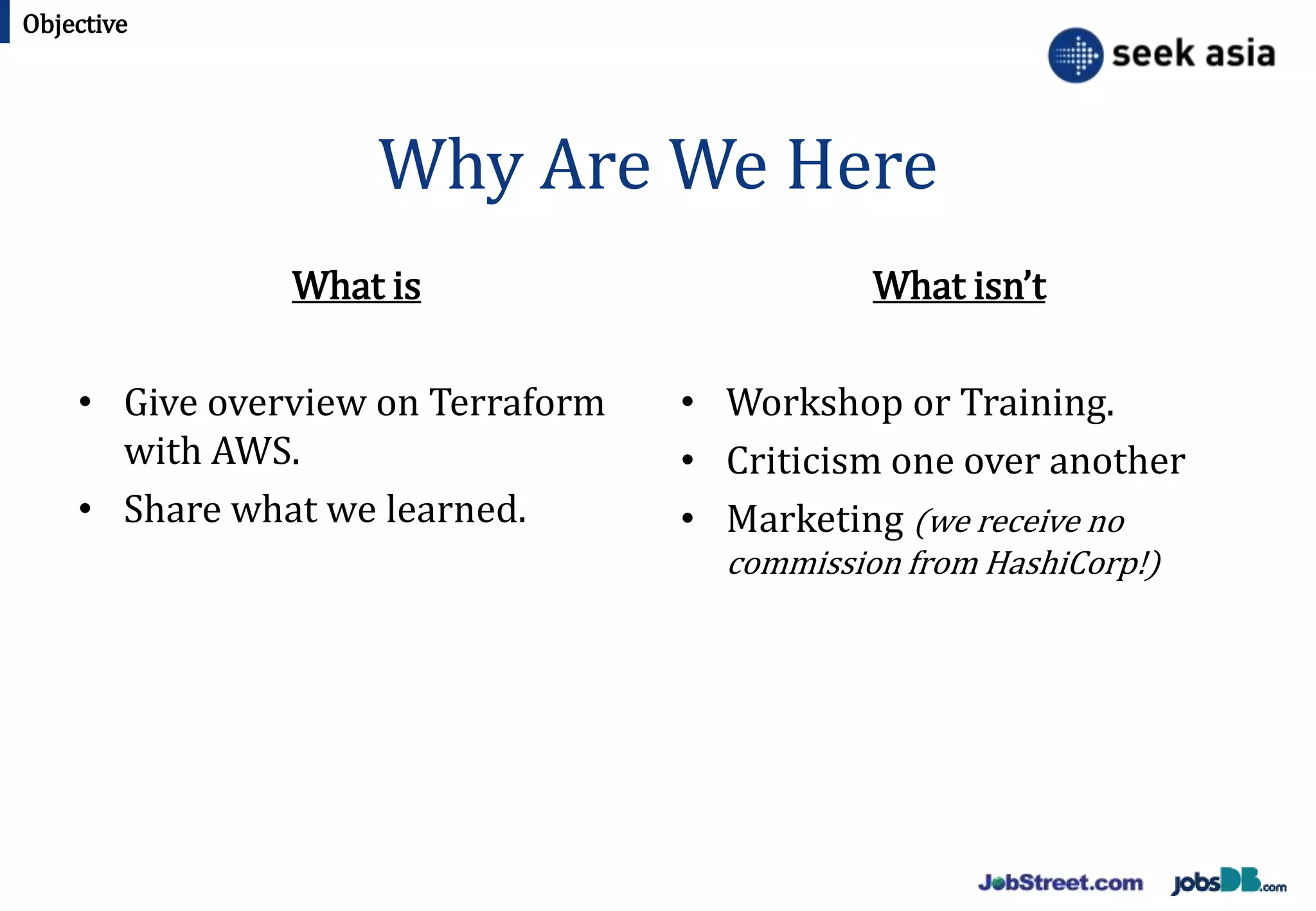 Using Terraform For Aws As The Iac Tool Ppt