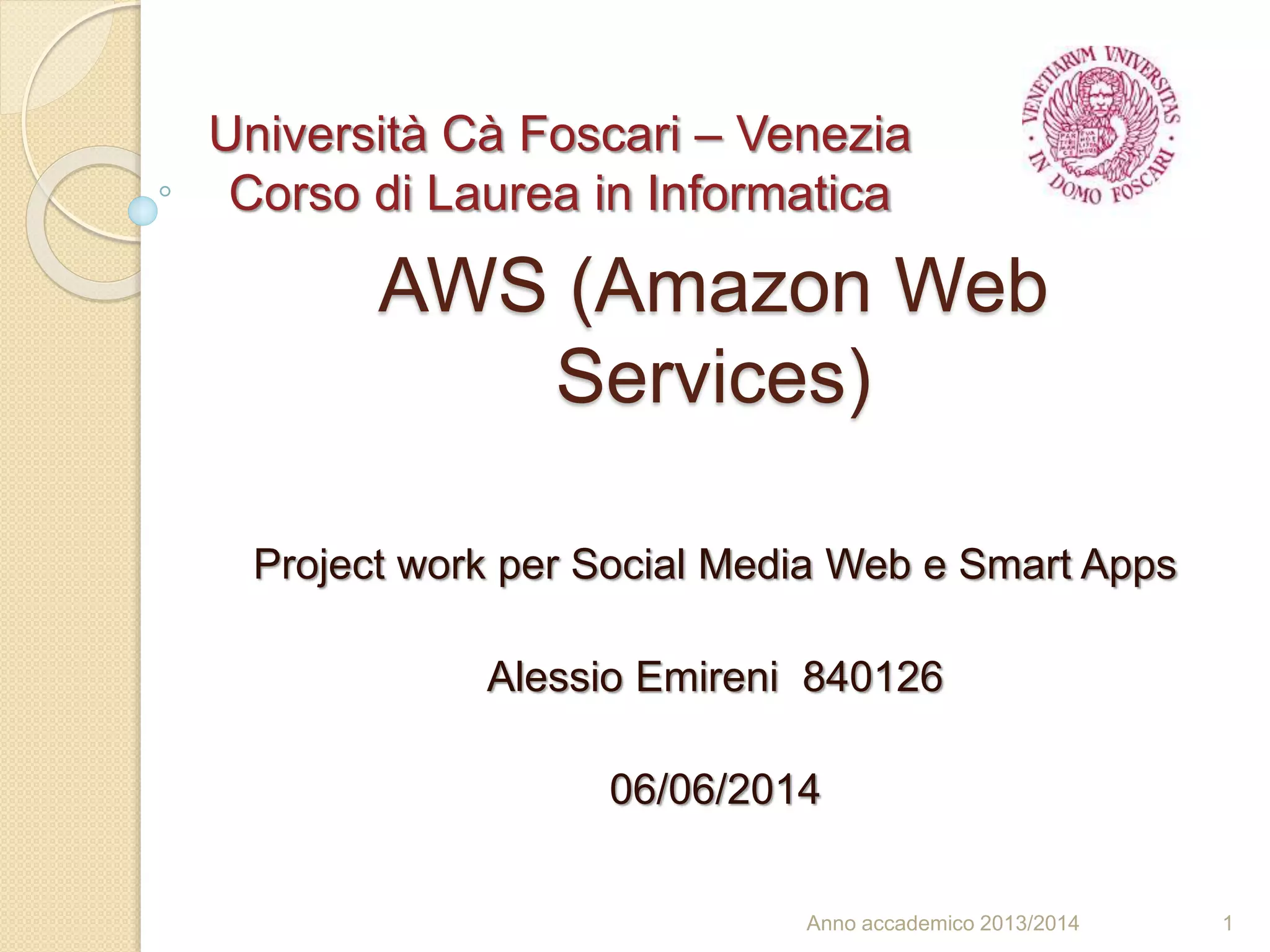 Aws (amazon web services) - Slide | PPT